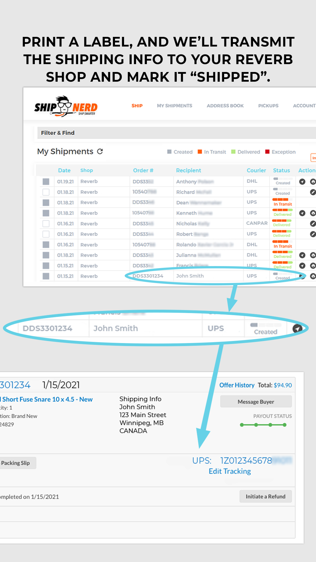 Reverb Integration – ShipNerd Support
